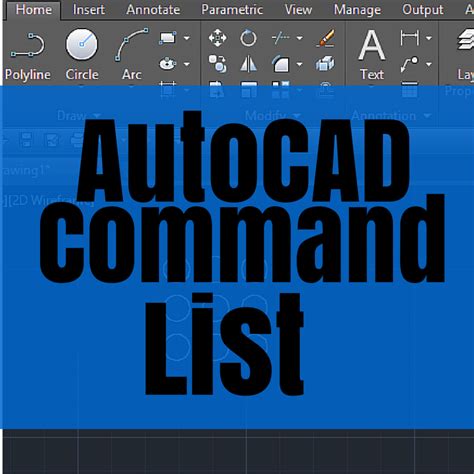 AutoCAD Command List Tutorial45