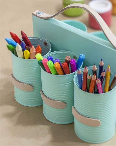 DIY Porta lápis Feitas De Material Reciclado