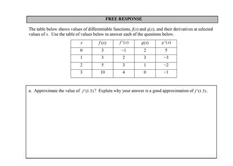 answered the table below shows values of… bartleby