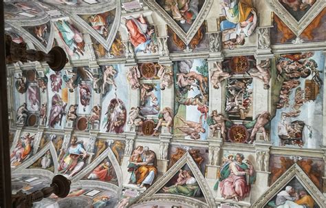 How Did Michelangelo Paint The Ceiling Of Sistine Chapel Shelly Lighting