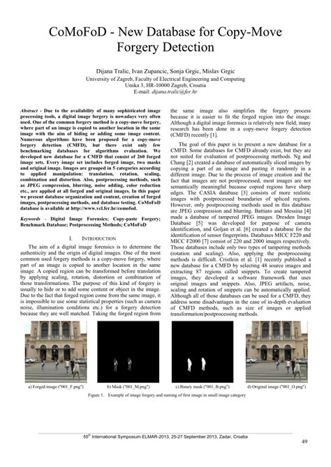 pdf comofod new database for copy move forgery detection