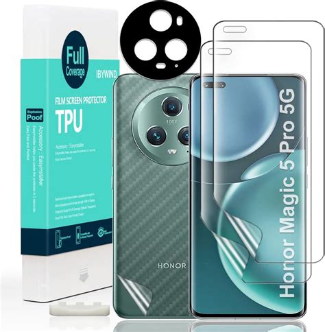 Ibywind Protecteur d écran pour Honor Magic 5 Pro 5G 6 81 2 films en