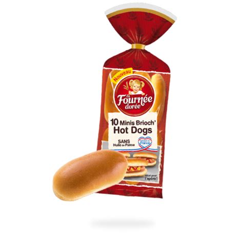 4 Maxi BriochHot Dogs La fournée dorée