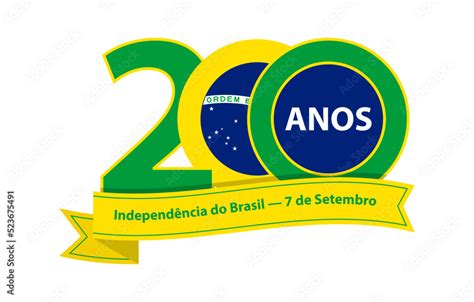 7 de setembro ilustração do dia da independência do brasil bandeira
