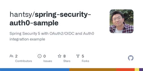 GitHub Hantsy Spring Security Auth0 Sample Spring Security 5 With