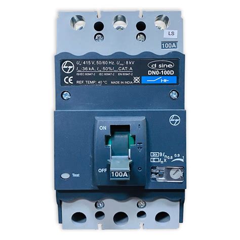 Buy L T DSINE DN0 100D 80 100A 36kA 3 Pole MCCB At Best Price In India