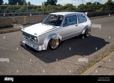 Modified Wide Arch Mk1 VW Golf Hot Hatch Stock Photo Alamy