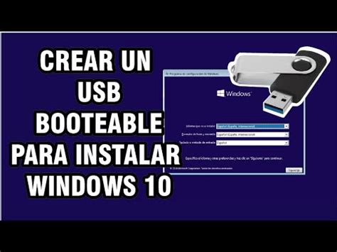 Como Crear Un Usb De Arranque Para Instalar Windows 10 7 O Linux YouTube