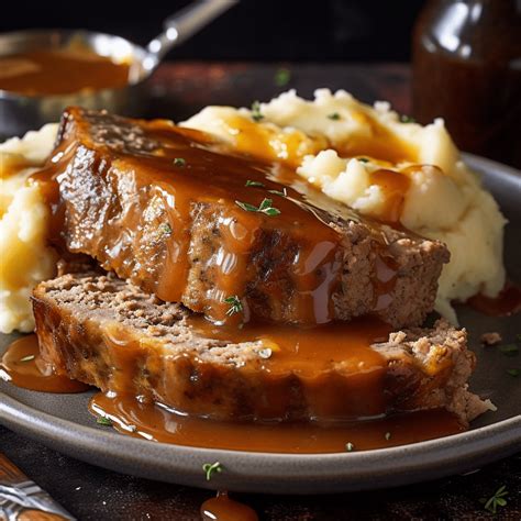 Meatloaf With Mashed Potatoes And Gravy The Chef Recipe
