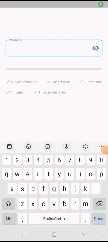 password strength validator flutter package