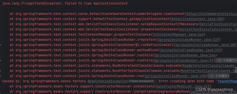 Springboot解决Failed to load ApplicationContext springboottest failed to