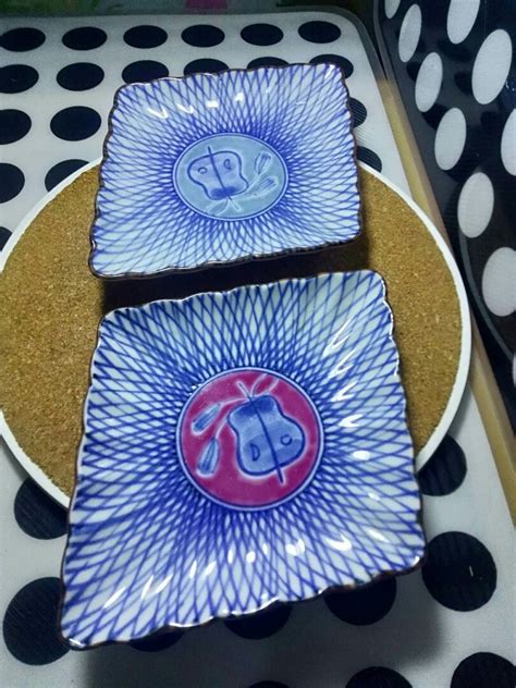 Japanese Parallelogram Shapes Saucers Set Of 2 From Japan On Carousell