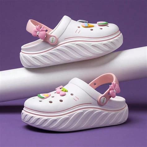 Women Anti Slip Watermelon Cherry Decor Multi Way Wear Clogs Fashion