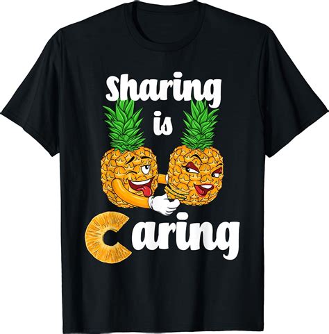 Sharing Is Caring Swingers Couple Pineapple Men Women T Shirt