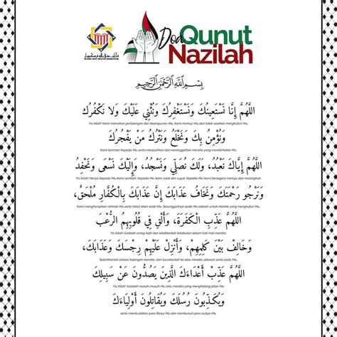 Teks Doa Qunut Nazilah Untuk Palestina Beserta Tata Cara Baca Da