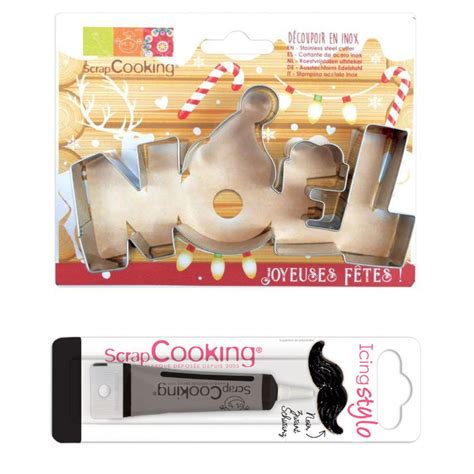 Découpoir À Biscuit En Inox Noël Stylo De Glaçage Noir à Prix Carrefour