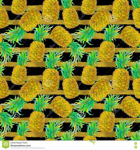 Pineapple Seamless Pattern Stock Illustration Illustration Of Design