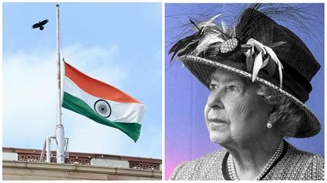 Queen Elizabeth II Demise Indian Tricolor Flies Half Mast In Mourning