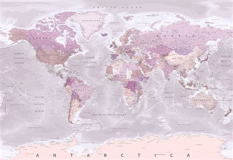 Pink World Map HD Wallpaper Pxfuel