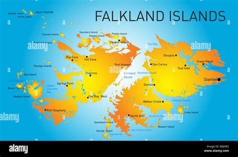 Falkland Islands Map Hi Res Stock Photography And Images Alamy
