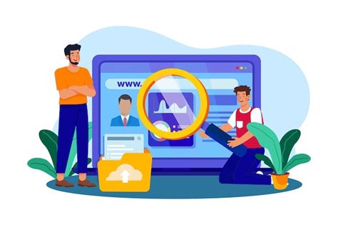 Premium Vector Seo Specialists Use Search Engine Optimization