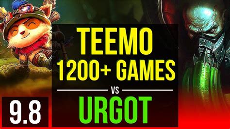 Improve Your Skill As Teemo Vs Urgot Top Games Early Solo