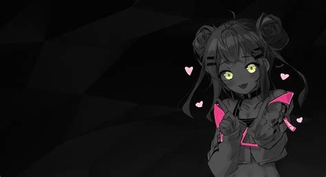 Selective Coloring Hololive Monochrome Anime Girls Anime Tokoyami