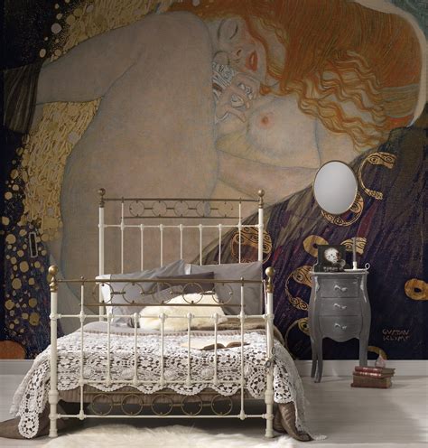 Mural Gustav Klimt Danae Art People Naked Woman Art Paintings Artwork