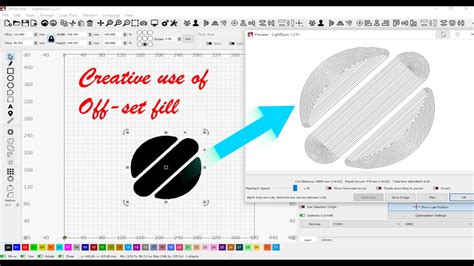 Creative Use Of Off Set Fill In Lightburn YouTube