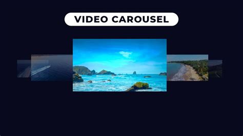 D Video Carousel Slider Using Materialize Css Youtube