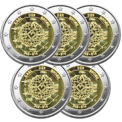 2 Euro Commemorative 2023 Allemagne Charlemagne 5 Ateliers La Poste