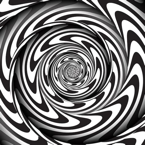 Premium Vector Hypnosis Black And White Spiral Background