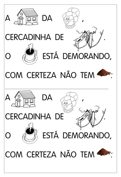 Parlenda A casinha da vovó Atividade a parlenda A casinha da
