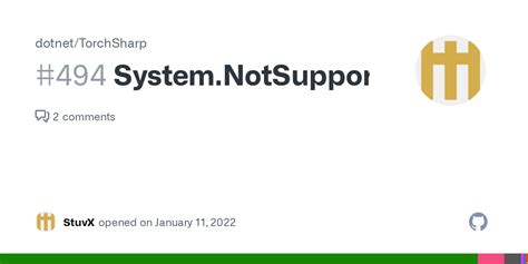 System Notsupportedexception Issue Dotnet Torchsharp Github