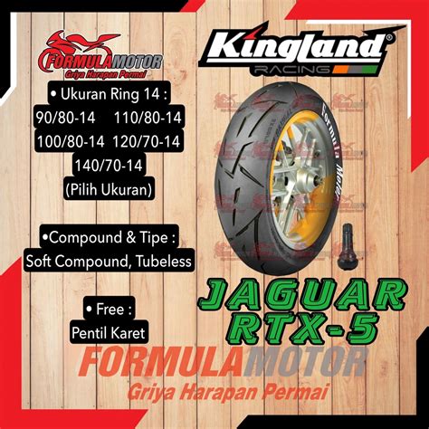 Jual Ban Kingland Jaguar RTX 5 Ring 14 Ban Motor Matic Pilih Ukuran