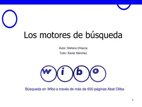 PPT Los motores de búsqueda PowerPoint Presentation free download
