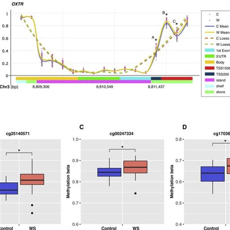 Gene Expression Levels Of Oxtr The Gene Expression Level Was