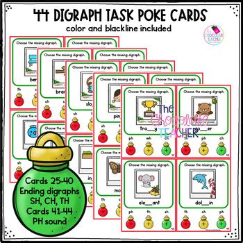 Digraphs Christmas Activities SH CH TH WH PH By The Chocolate Teacher