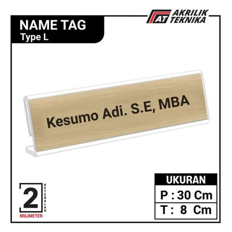 Promo Akrilik Nama Nama Panitia Papan Nama Meja Akrilik 8 X 30 Cm