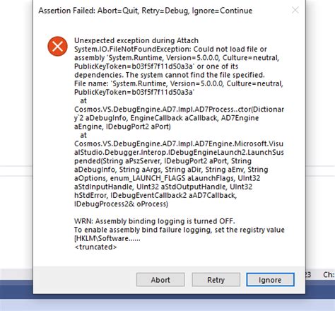 could not load file or assembly ntime version 5 0 0 0 culture neutral