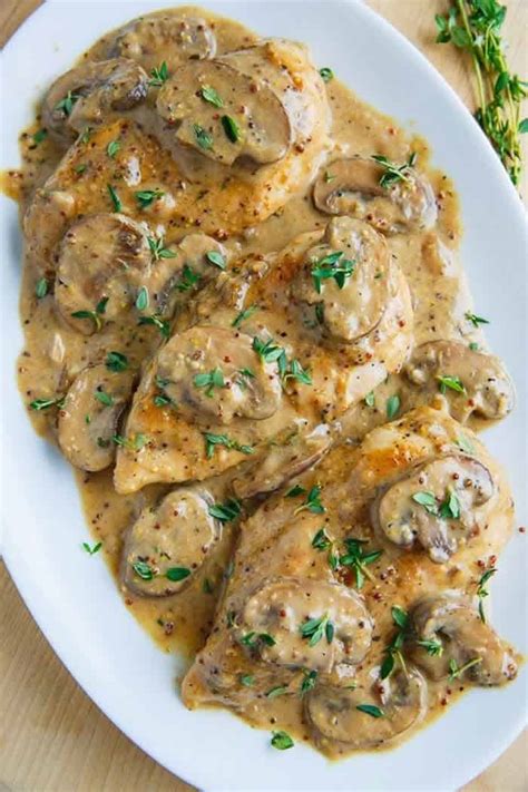 poulet moutarde champignons votre délicieux plat principal