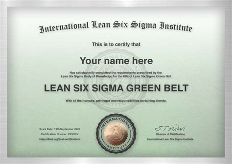 Online Green Belt Training And ILSSI Accredited Certification Lean
