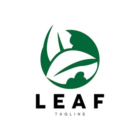 Logotipo de hoja verde ecología planta natural vector naturaleza diseño