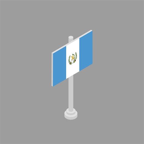 Premium Vector Illustration Of Guatemala Flag Template