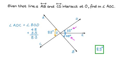 Question Video Finding The Measure Of An Angle Using The Properties Of