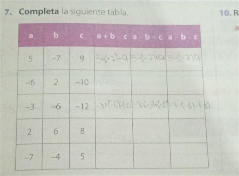 completa La siguiente tabla del texto integrado de octavo año página
