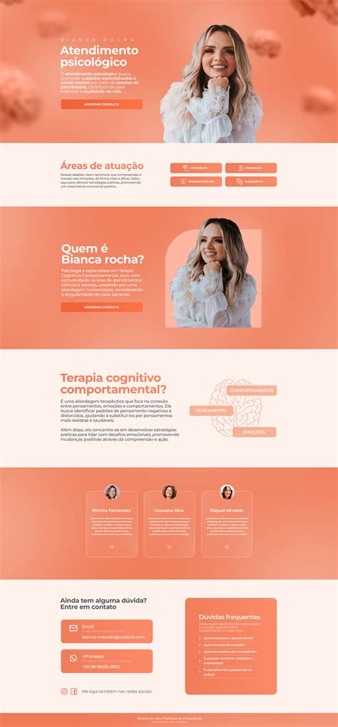 Landing Page Psicologia Behance