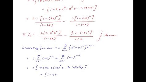 Find Nth Term Sum To N Terms And Generating Function Of Series 1 5x 7x