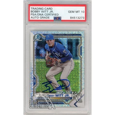 Bobby Witt Jr 2021 Bowman Chrome Mega Box Autographed Rookie Card BCP