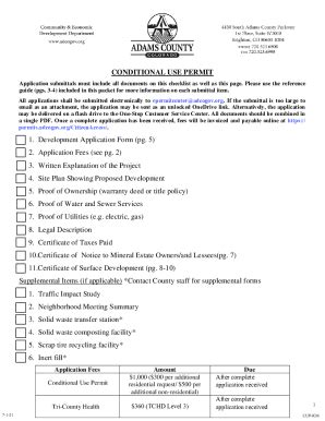 Fillable Online Conditional Use Permit Application 2020 Fax Email Print